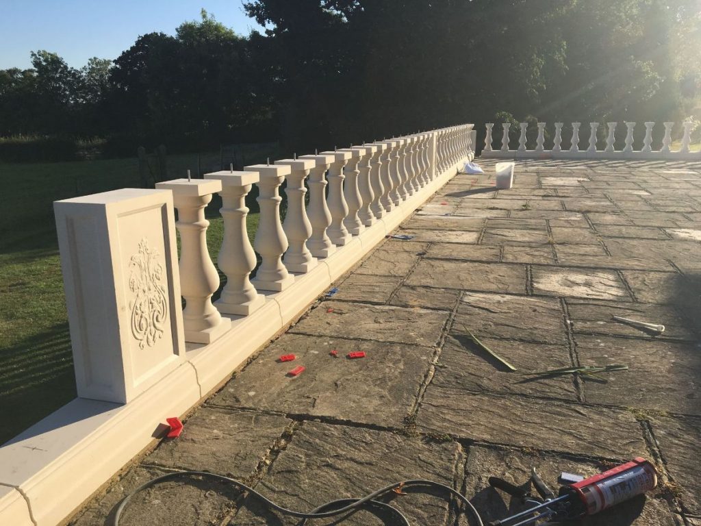 Classic Cast Stone Balustrade - We are Malling Masonry 01732 424023