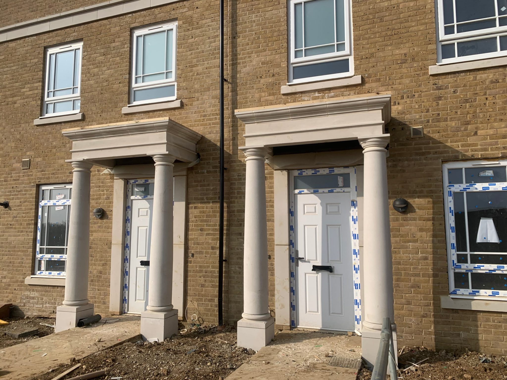 Stone Portico Design Adds style and Value - Trust Malling Masonry