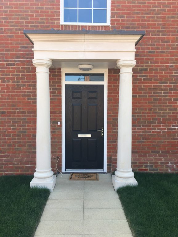 Stone Portico Design Adds style and Value - Trust Malling Masonry